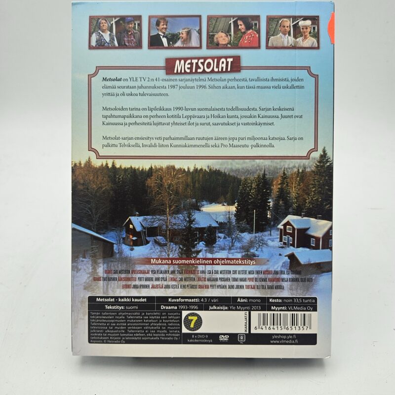 Metsolat – Kaikki tuotantokaudet (DVD, 8 levyä, 41 jaksoa)